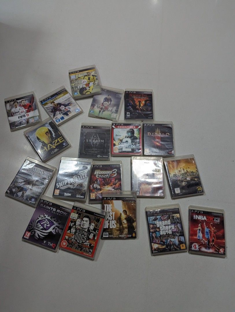 PS3 Games playstation 3 games bundle 19 sniper elite haze warriors orochi 3 NFS undercover NBA ...
