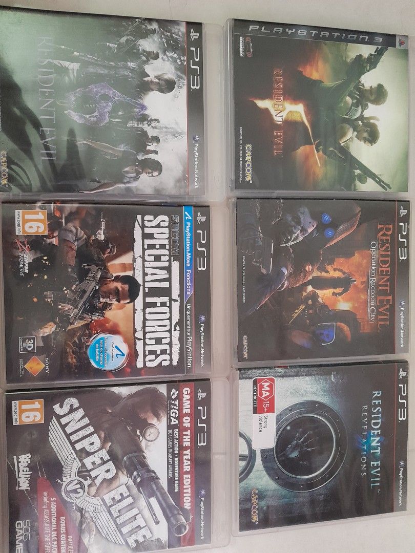 Ps3 games set 6 disc, Video Gaming, Video Games, PlayStation on Carousell