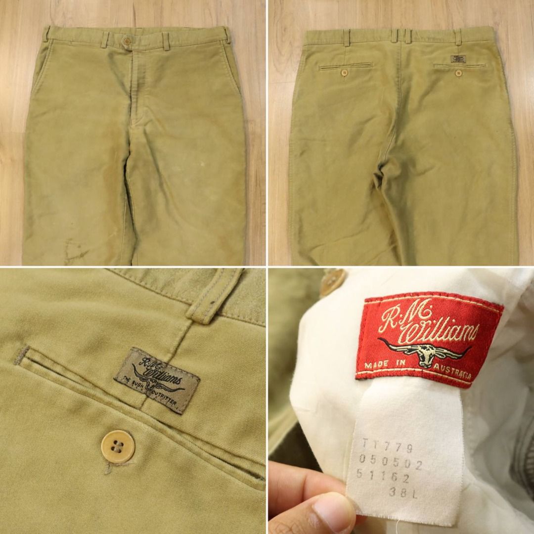 Rare R M Williams Moleskin Cotton Work Pant Men S Fashion Bottoms