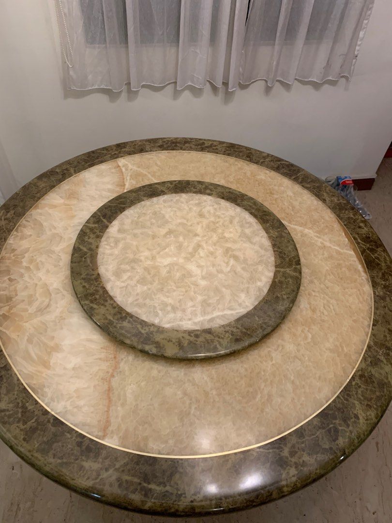 Real Marble Dining Table, Furniture & Home Living, Furniture, Tables ...