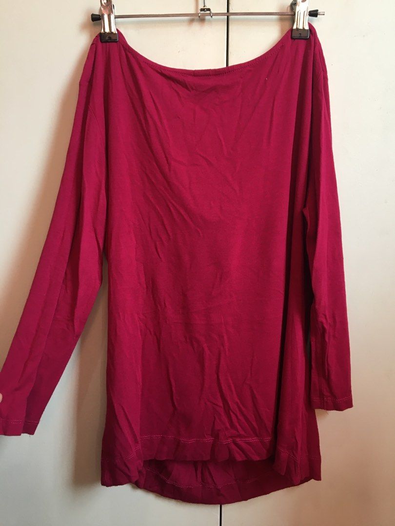 Red Formal Blouse on Carousell