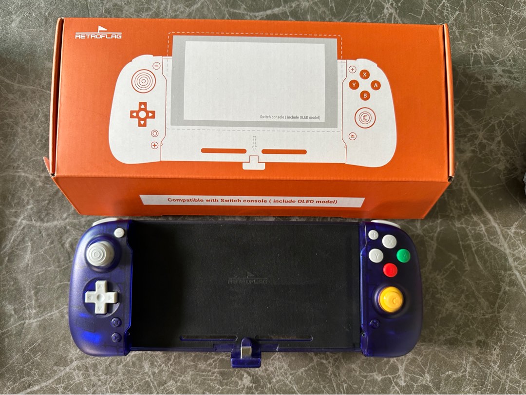 Retro flag Nintendo Switch Controller, Video Gaming, Video Game ...
