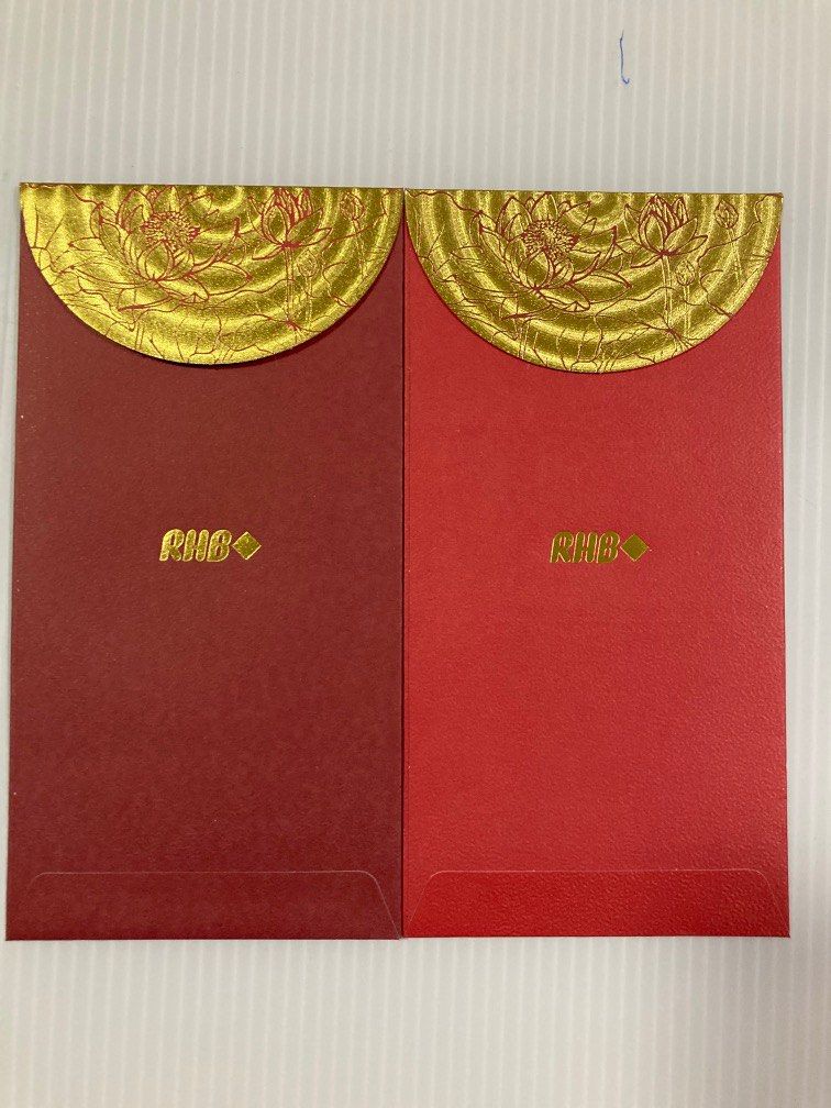 RHB Bank Ang Pow / Red Packet - 1 pack 8 pcs, Hobbies & Toys ...