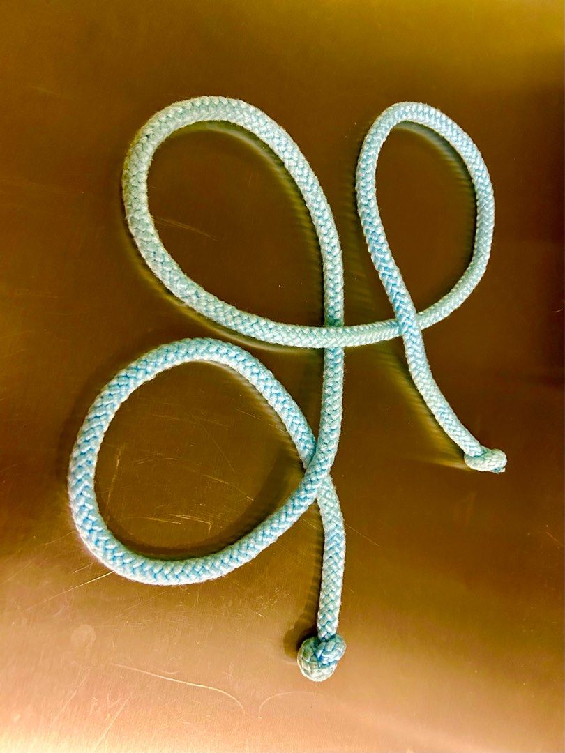 Rhythmic gymnastics rope 186cm length light blue color, Sports ...