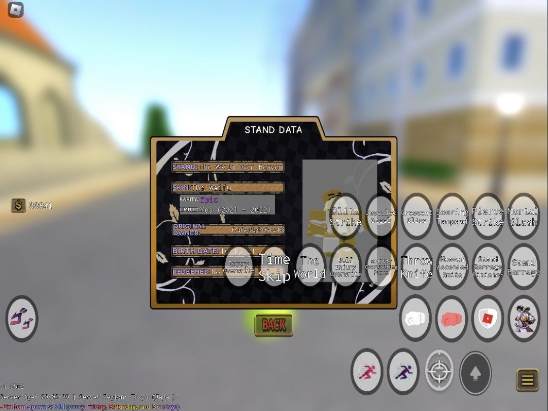 roblox yba twoh female v1 (S tier) (unob), 興趣及遊戲, 玩具 & 遊戲類 - Carousell