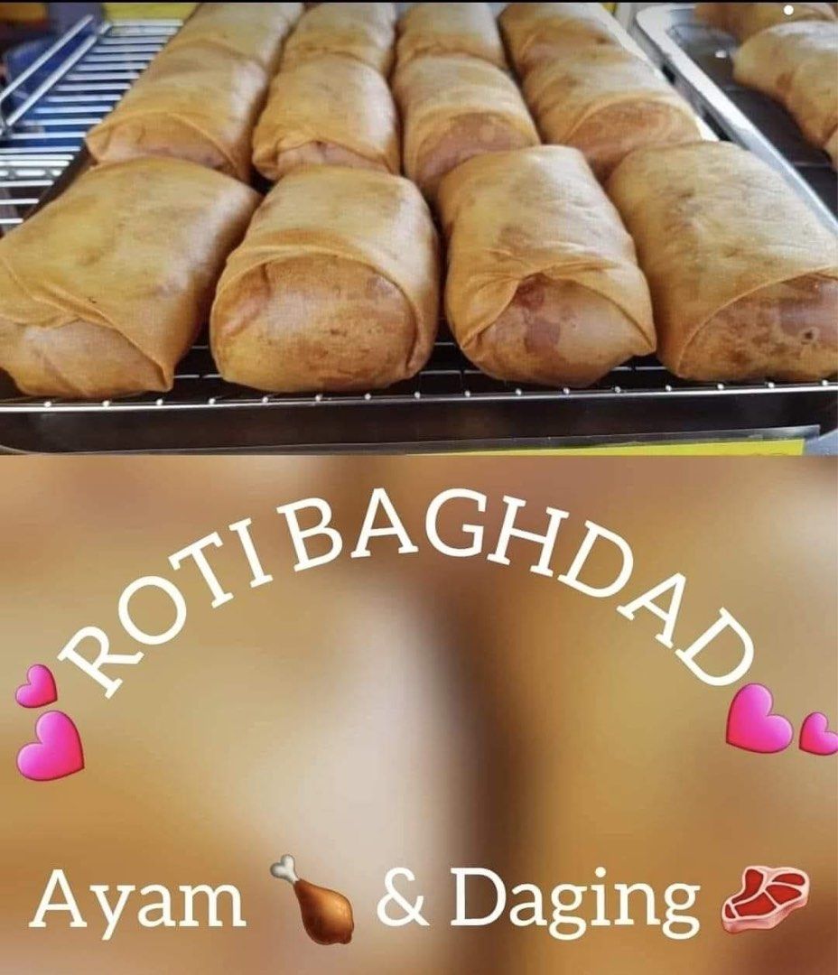 Roti Baghdad Beef or Chicken, Food & Drinks, Chilled & Frozen Food on Carousell