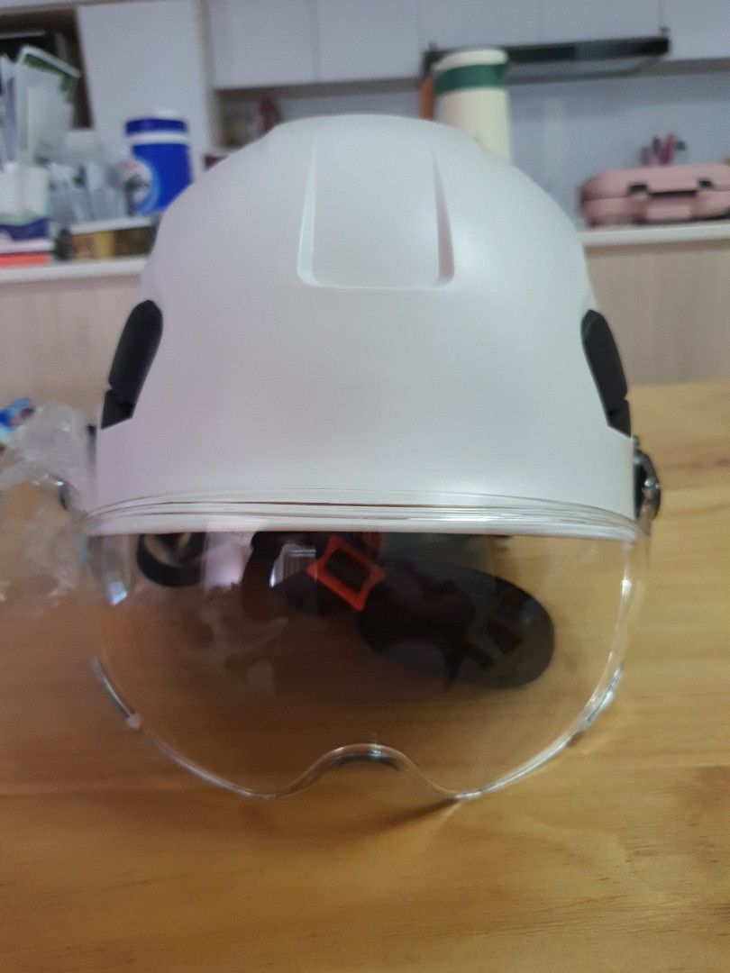 Safety Helmet with goggle, Sports Equipment, Bicycles & Parts, Parts ...