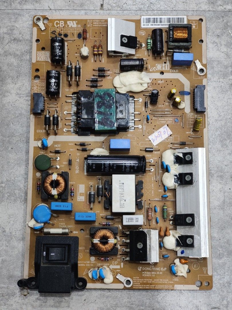 Samsung TV power supply board, TV & Home Appliances, TV & Entertainment ...