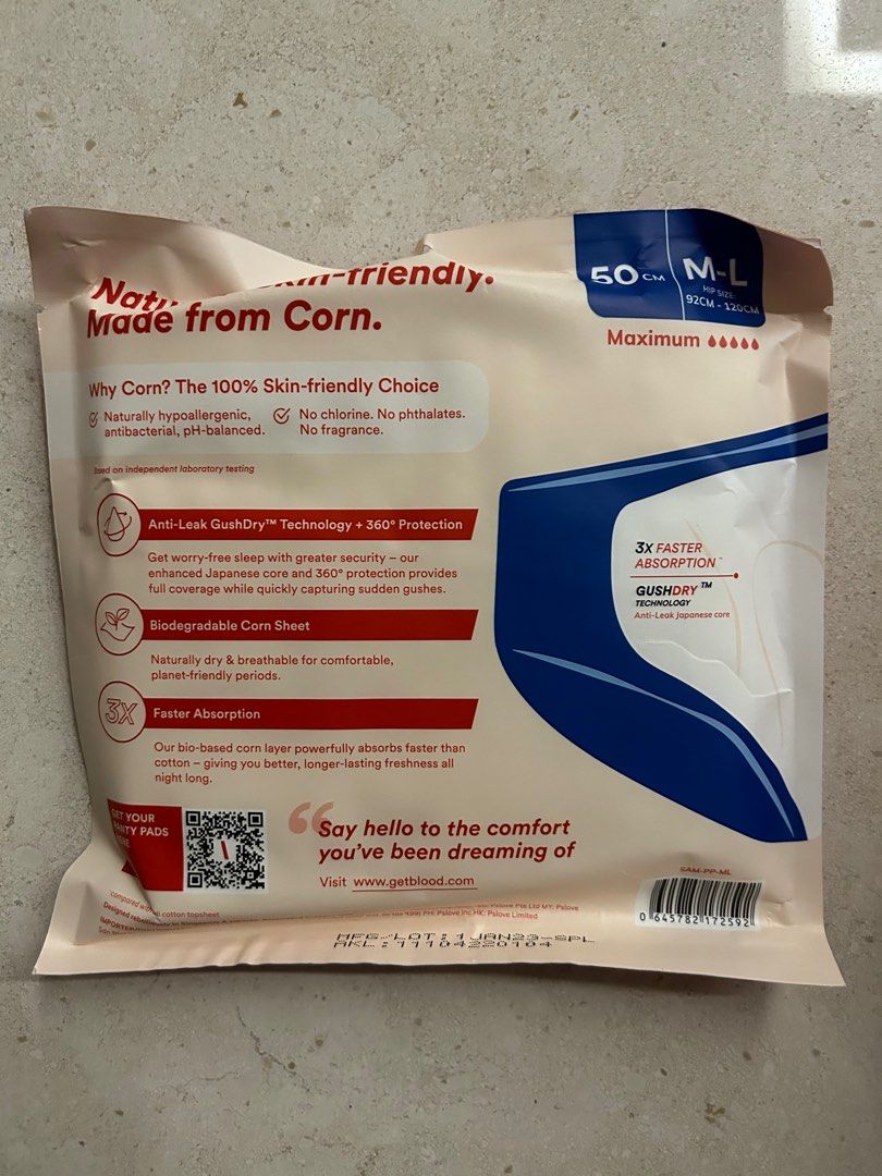 Corn Sanitary Pads from Blood, Beauty & Personal Care, Sanitary Hygiene ...