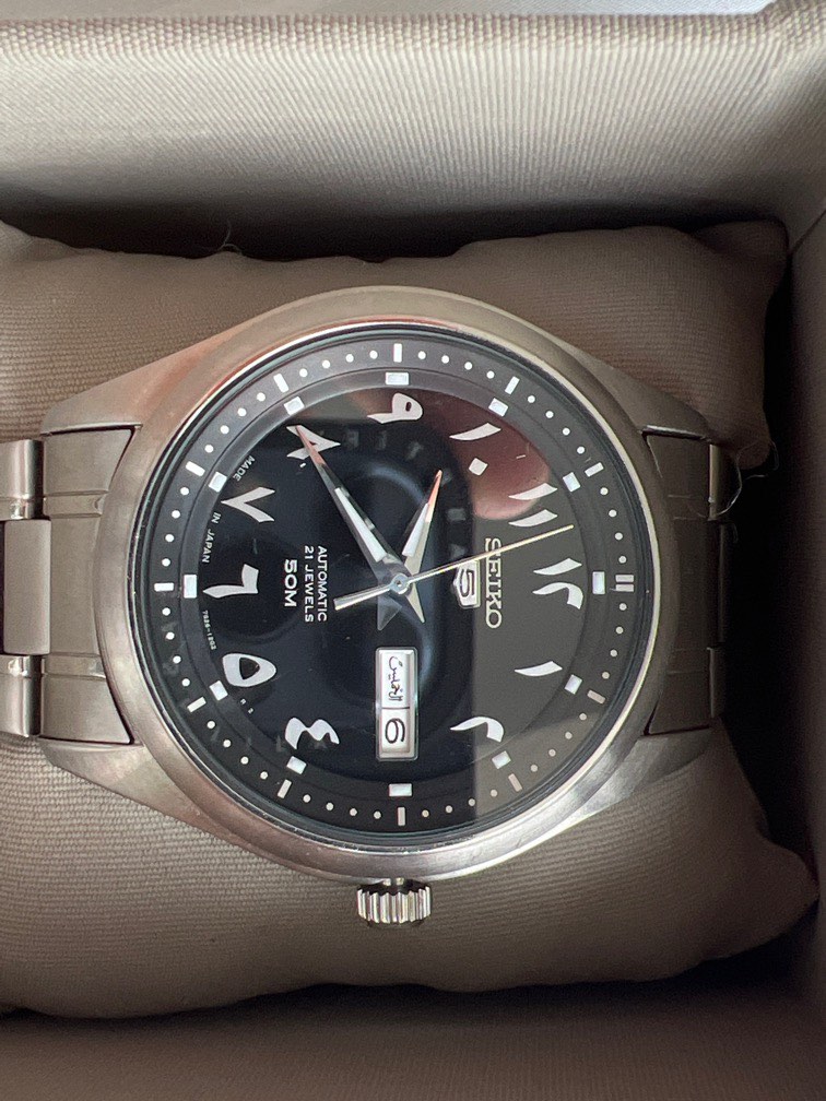 Seiko Arabic dial watch, Luxury, Watches on Carousell