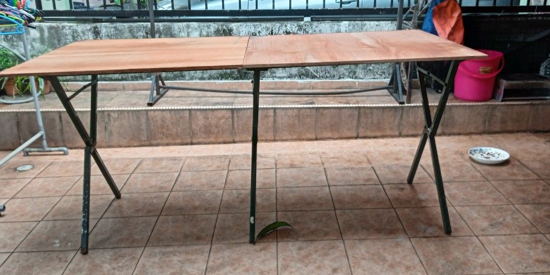 Set Meja Berniaga Niaga Pasar Malam Stall Table, Furniture & Home ...