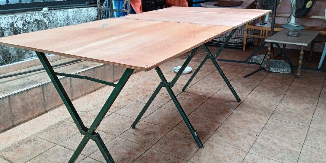 Set Meja Berniaga Niaga Pasar Malam Stall Table, Furniture & Home ...