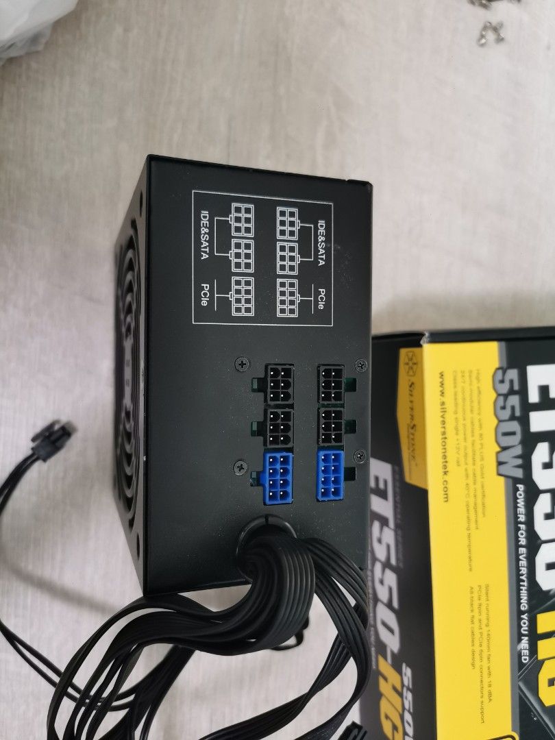 Silverstone 550w Semi modular PSU (80 Plus Gold), Computers & Tech ...