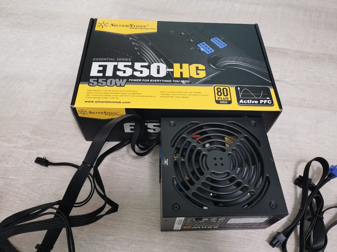 Silverstone 550w Semi modular PSU (80 Plus Gold), Computers & Tech ...