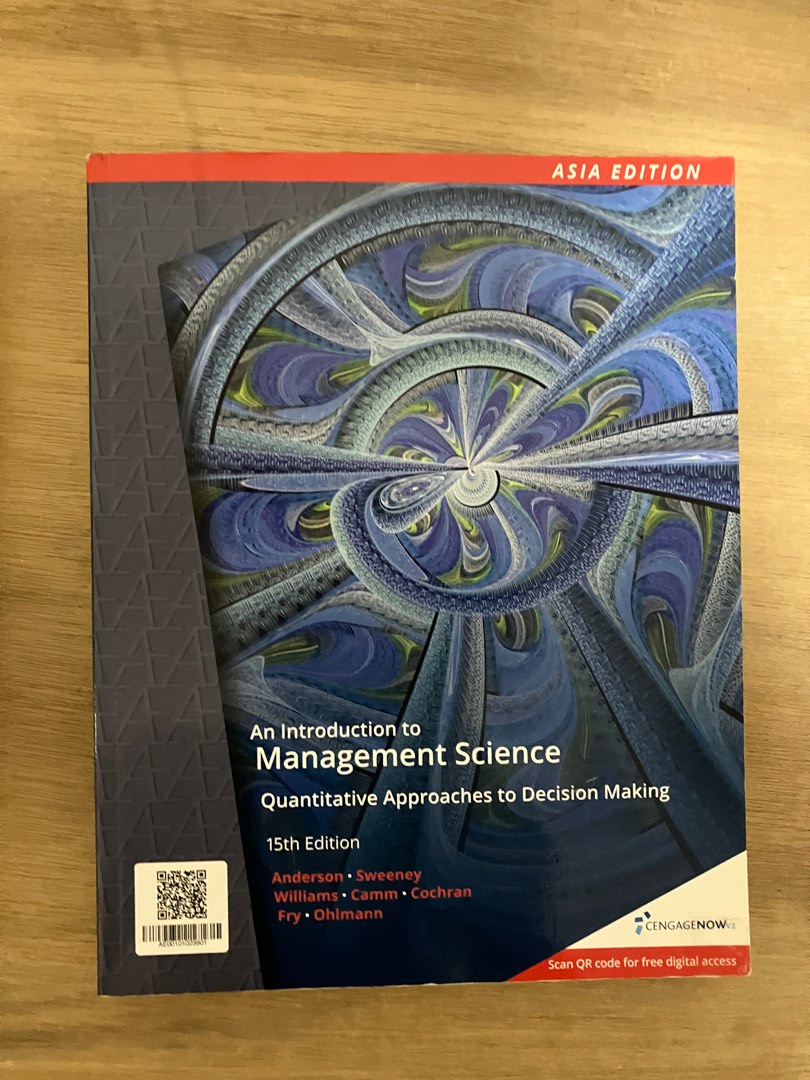 SIM SUSS Supply Chain Management An introduction to management science ...