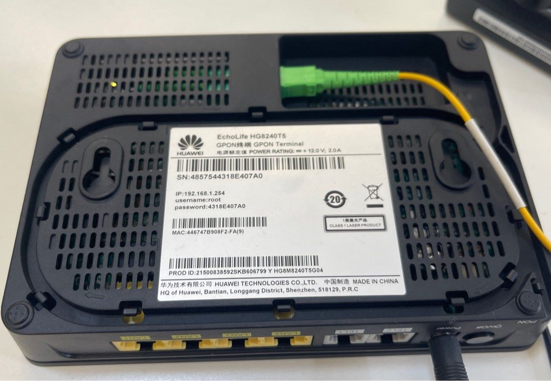 Singtel Huawei Optical Router, Computers & Tech, Parts & Accessories ...