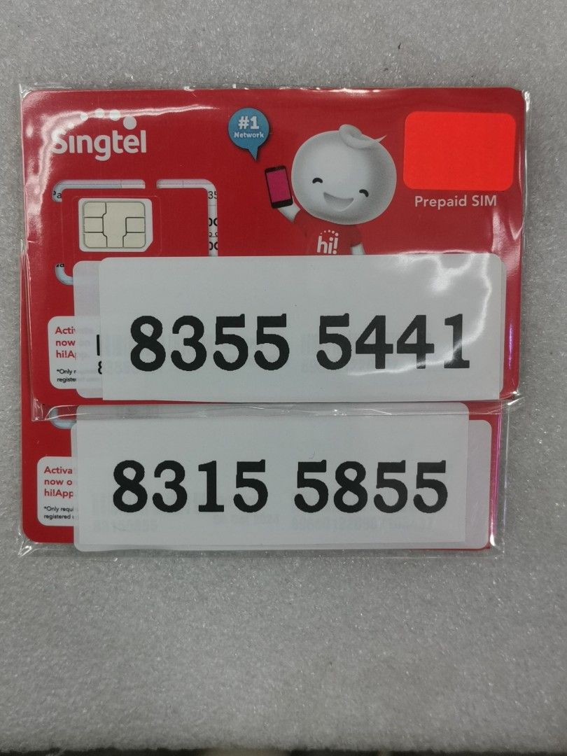 Singtel Prepaid Card, Mobile Phones & Gadgets, Mobile & Gadget ...