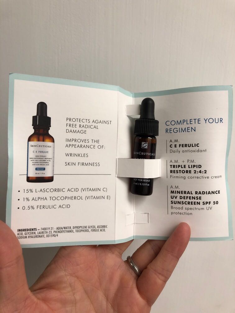 Skinceuticals Ce sample 10支, 美容＆化妝品, 健康及美容 - 皮膚護理, 面部 - 面部護理 - Carousell