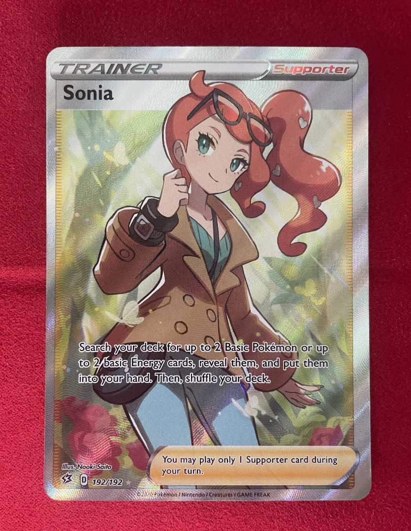 Sonia - Trainer Full Art, Hobbies & Toys, Toys & Games on Carousell