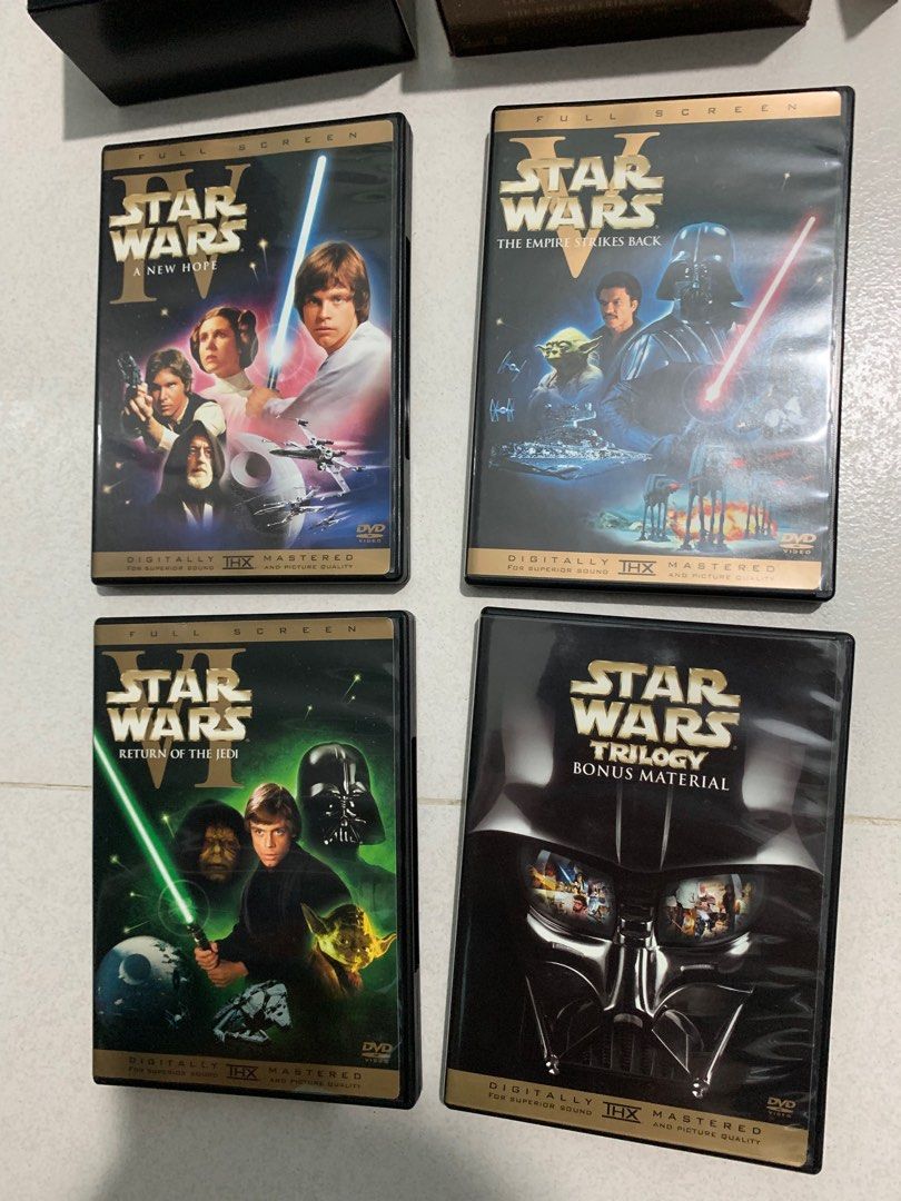 Star Wars original trilogy 4 DVD box set, Hobbies & Toys, Music & Media, CDs & DVDs on Carousell