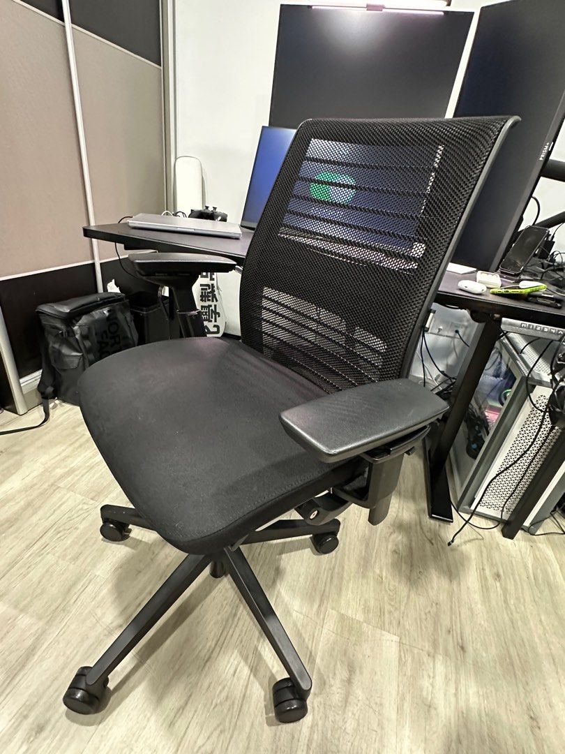 Steelcase Think V2 Black, Furniture & Home Living, Furniture, Chairs on ...