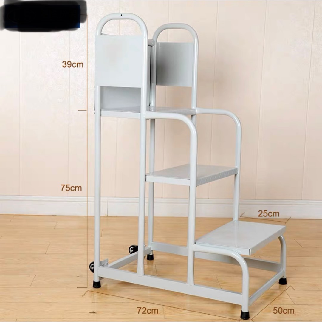 Step Ladder With Castor Wheels for Warehouse/Mart- 3 steps, Furniture ...