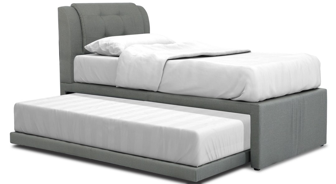 Super Single Bed with Pull Out roller bed with 2 Mattress, Furniture ...