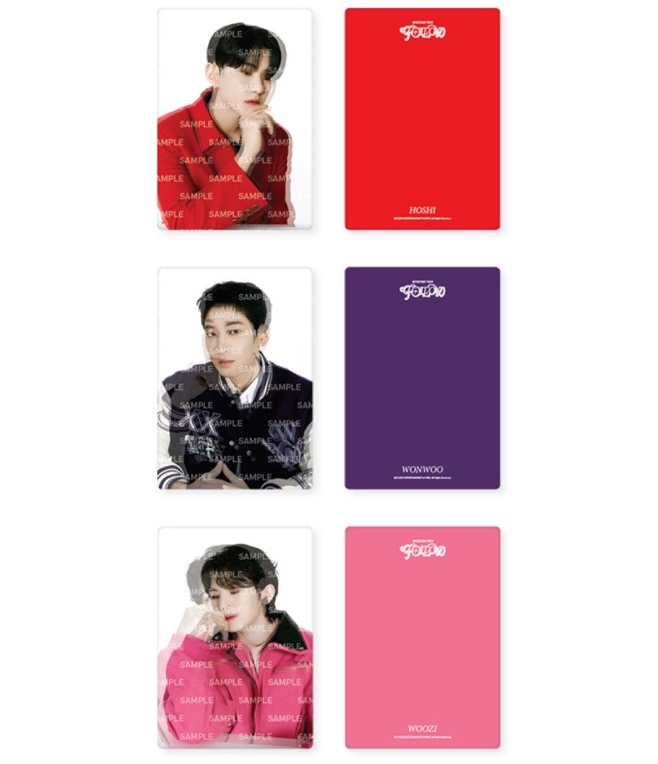 SVT Seventeen Follow to Seoul Lenticular Photocards SCOUPS JEONGHAN JOSHUA JUN HOSHI WONWOO ...