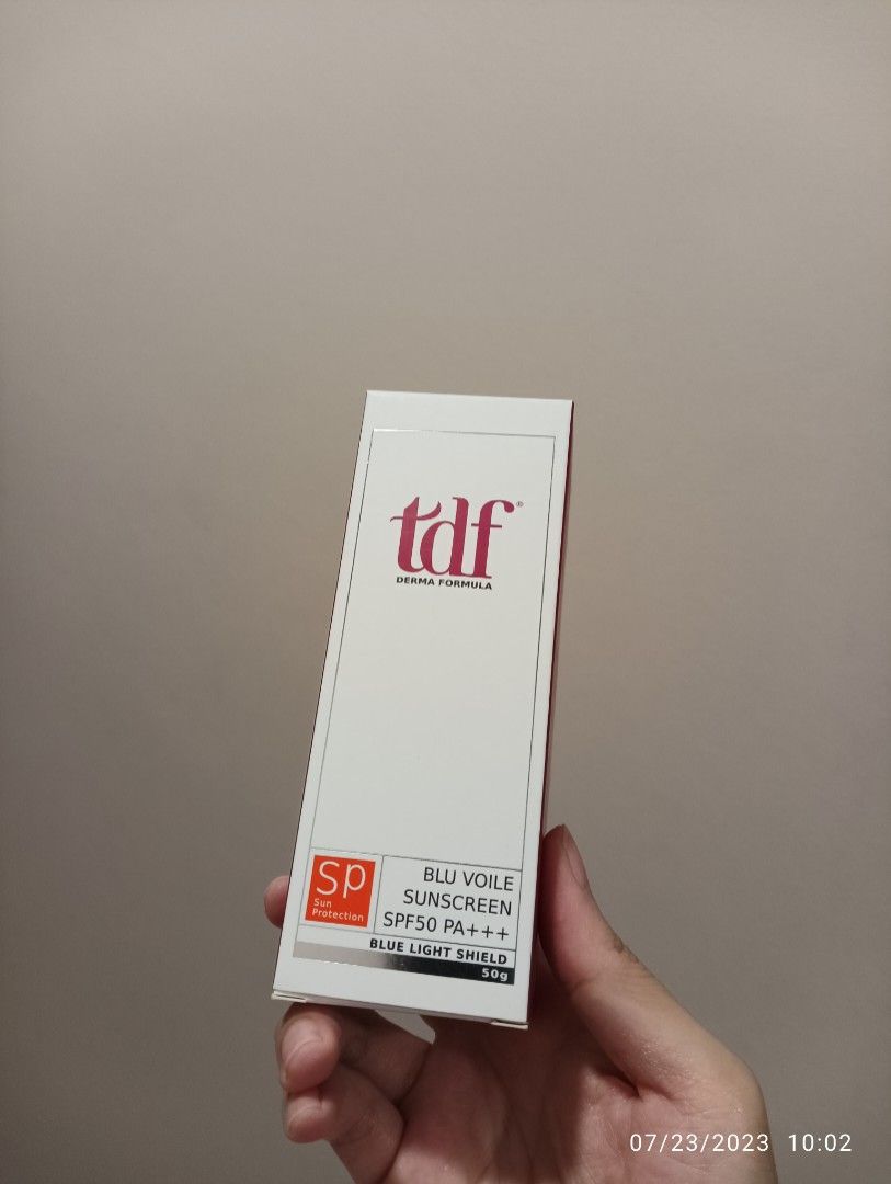 TDF blu viole sunscreen SPF PA 50+, Beauty & Personal Care, Face, Face ...