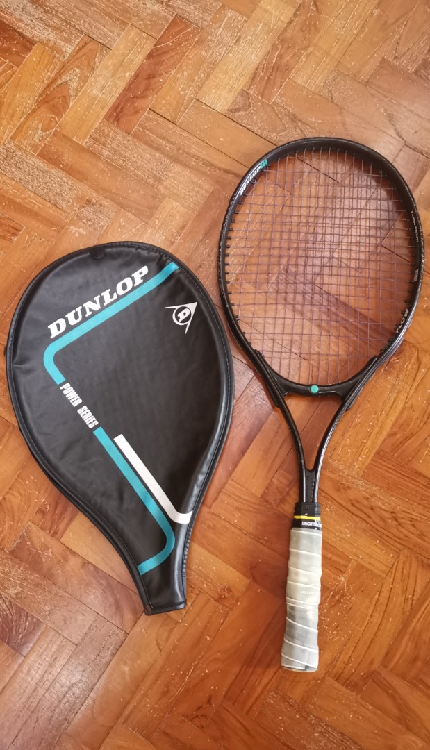 Tennis Racket Dunlop power series with racket case , Sports Equipment ...