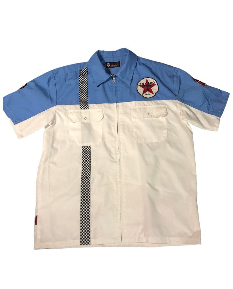 Texaco Gasoline Uniform, Men's Fashion, Tops & Sets, Formal Shirts on ...