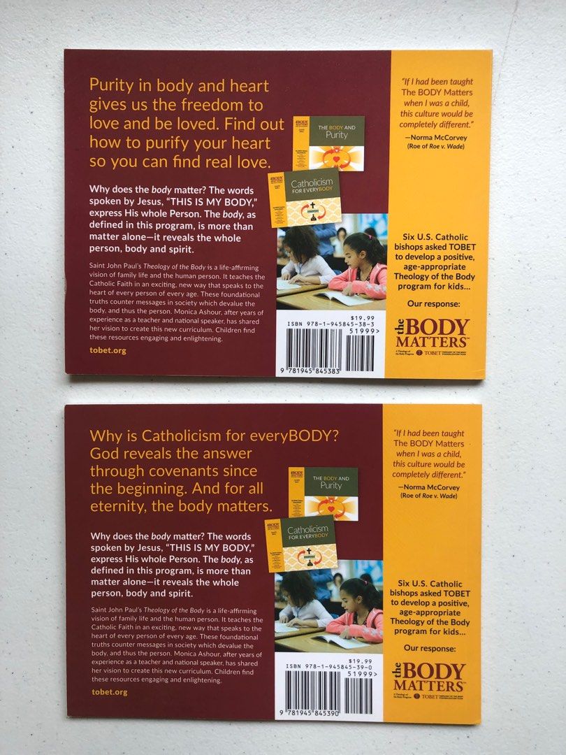The Body Matters: The Body and Purity / Catholicism for Everybody on ...