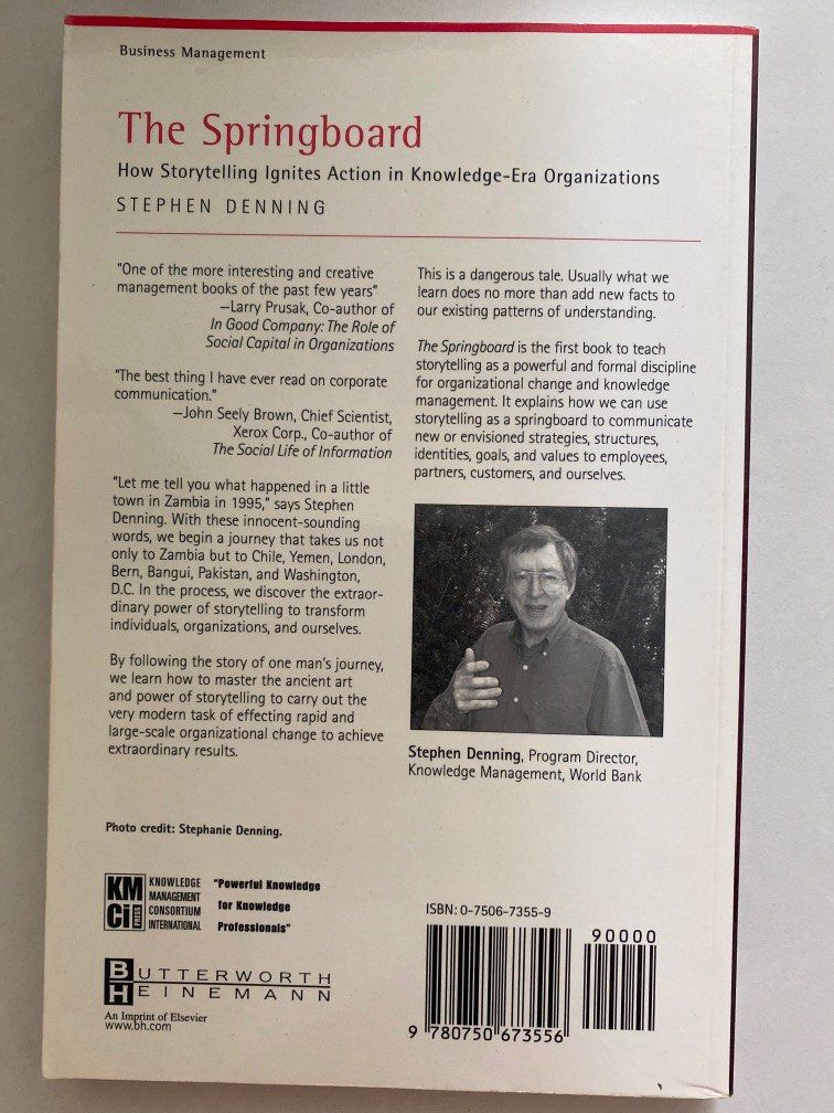 The Springboard (How Storytelling Ignites Action in Knowledge-Era ...