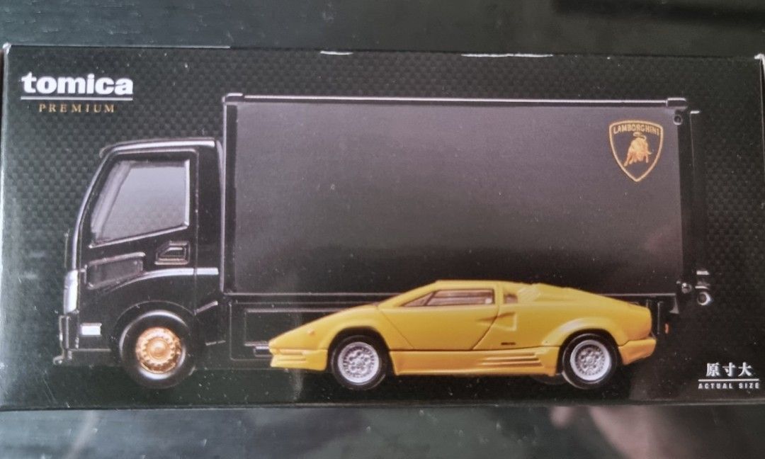 Tomica Lamborghini Countach 25th Anniversary Transporter 1/64 Premium ...