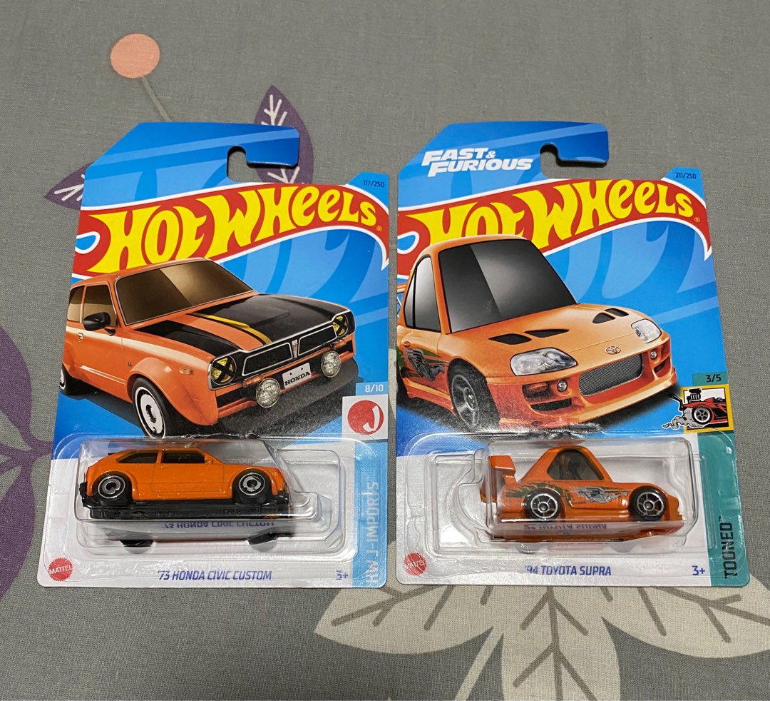 Tooned supra Honda civic Hotwheels, Hobbies & Toys, Toys & Games on ...