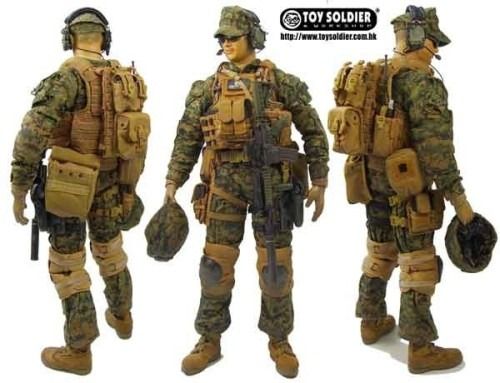 TOY SOLDIER & WORKSHOP 1/6 Scale USMC Recon CQB (Woodland Marpat) Box ...