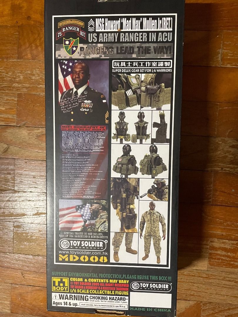 TOY SOLDIER & WORKSHOP 1/6 Scale 75 Ranger Rgt (MSG Howard "Mad Max ...