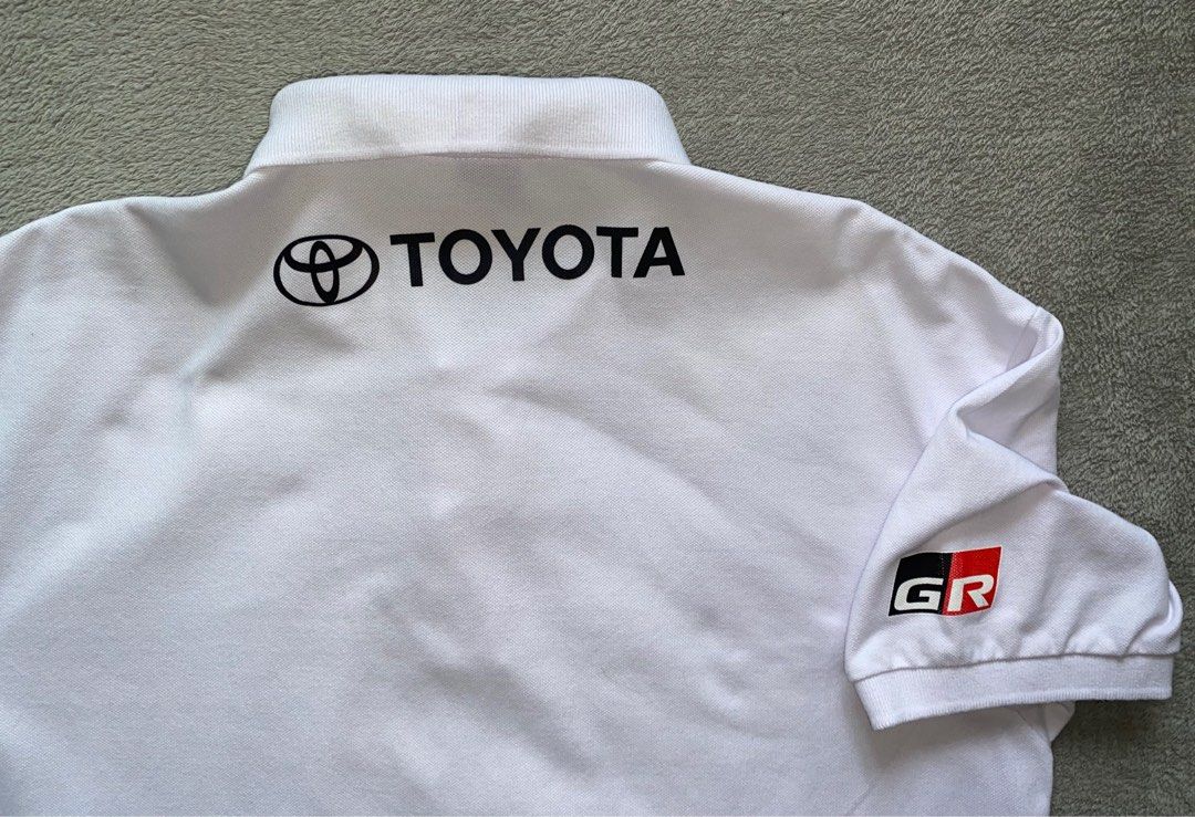 Toyota (XL) Cotton Polo Shirt (White) on Carousell
