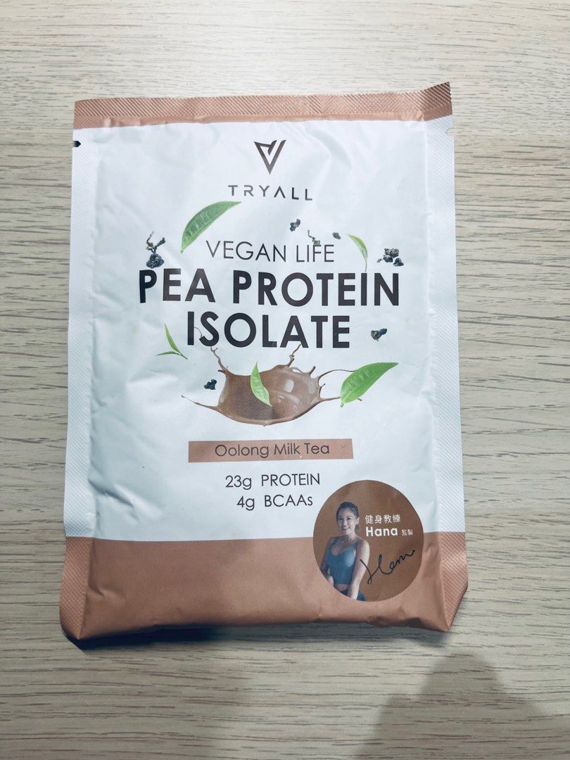 Tryall Pea Protein Handbag 30g (Assorted flavored/Plant Based), Health & Nutrition, Health ...