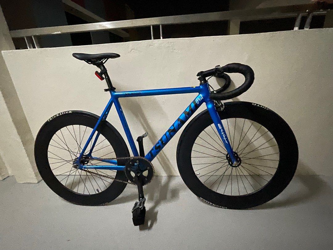 Tsunami Electric Blue Gen 1 SNM100 Fixie, Sports Equipment, Bicycles ...