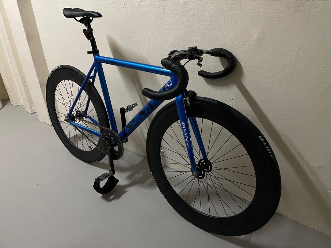 Tsunami Electric Blue Gen 1 SNM100 Fixie, Sports Equipment, Bicycles ...