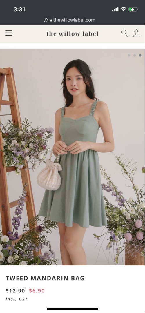 TWEED MANDARIN BAG, Women's Fashion, Bags & Wallets, Purses & Pouches ...