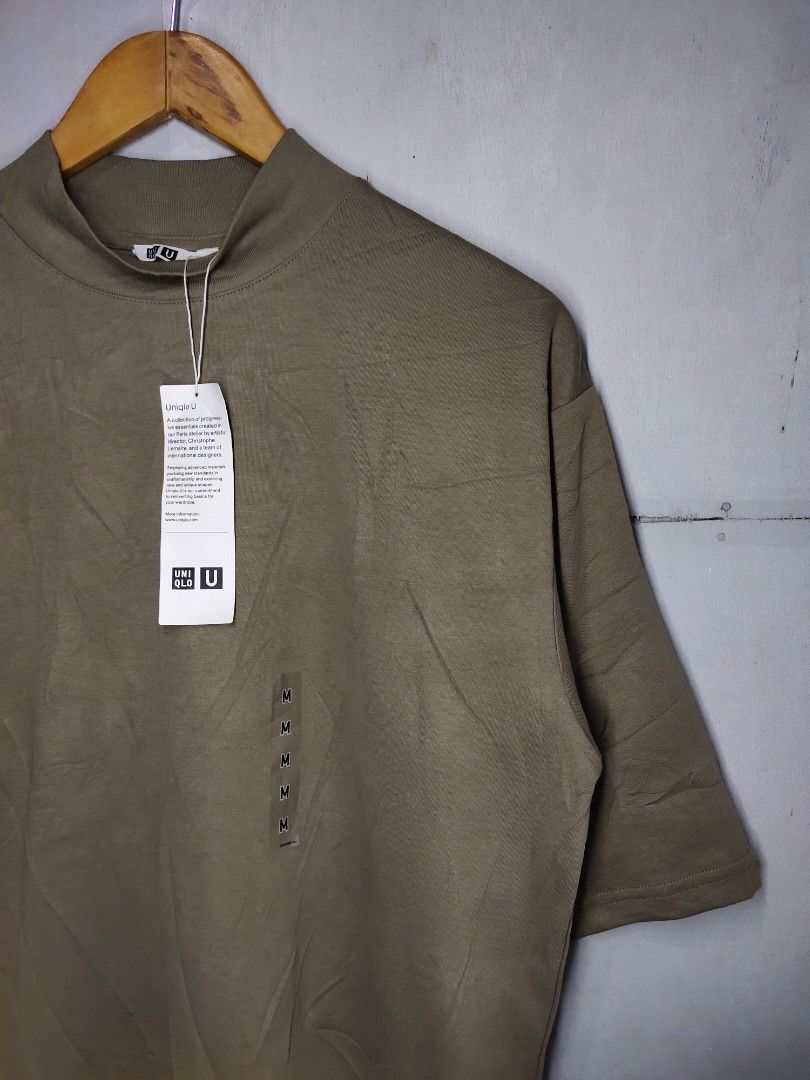 UNIQLO MOCK NECK AIRISM, Men's Fashion, Tops & Sets, Tshirts & Polo ...