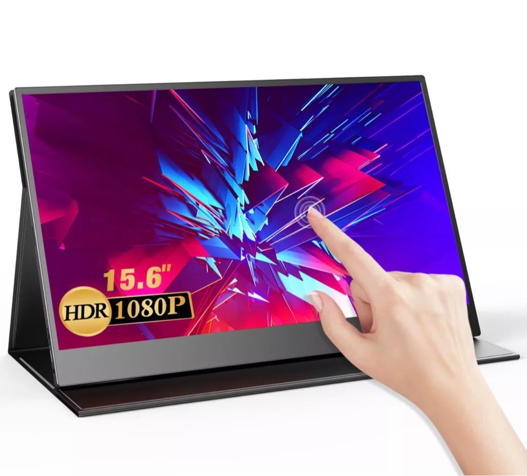 UPERFECT 15.6 "Portable monitor 1080P FUll HD touchscreen USB-Powered ...