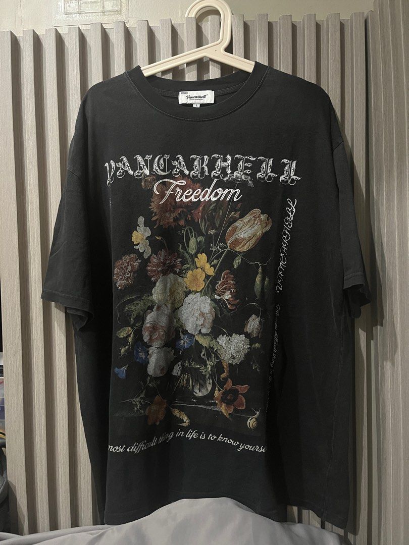 Vancarhell Black Oversized Shirt (Streetwear brand) on Carousell
