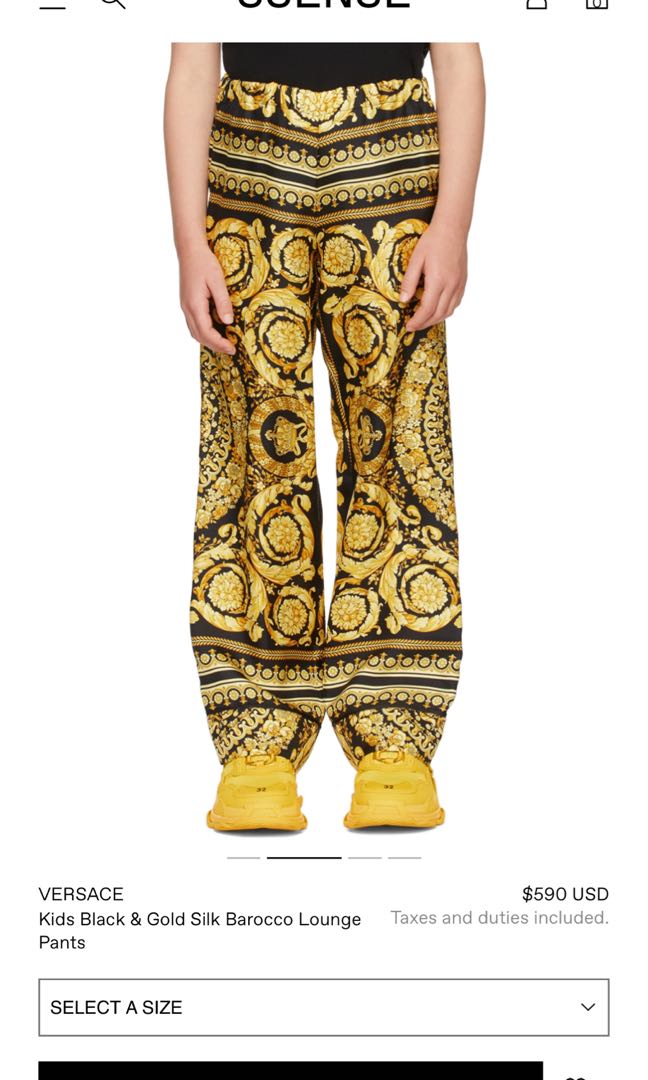Versace pants, Women's Fashion, Bottoms, Other Bottoms on Carousell