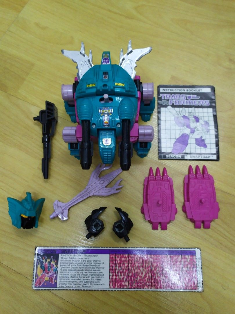 Vintage 1987 G1 Transformers Seacon Snaptrap #2, Hobbies & Toys, Toys ...