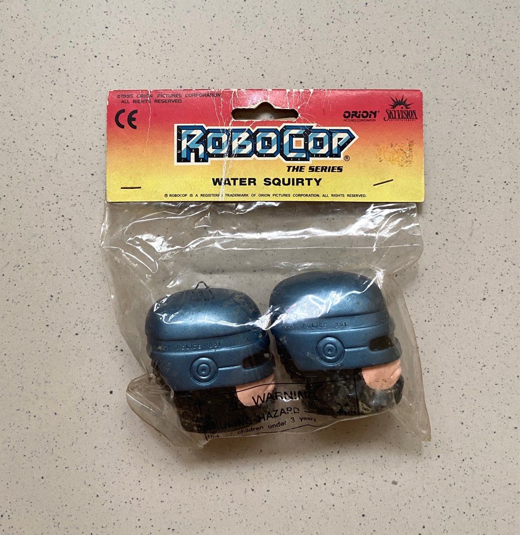 Vintage Dorda Toys 1995 Robocop The Series Water Squirty Heads MISP ...