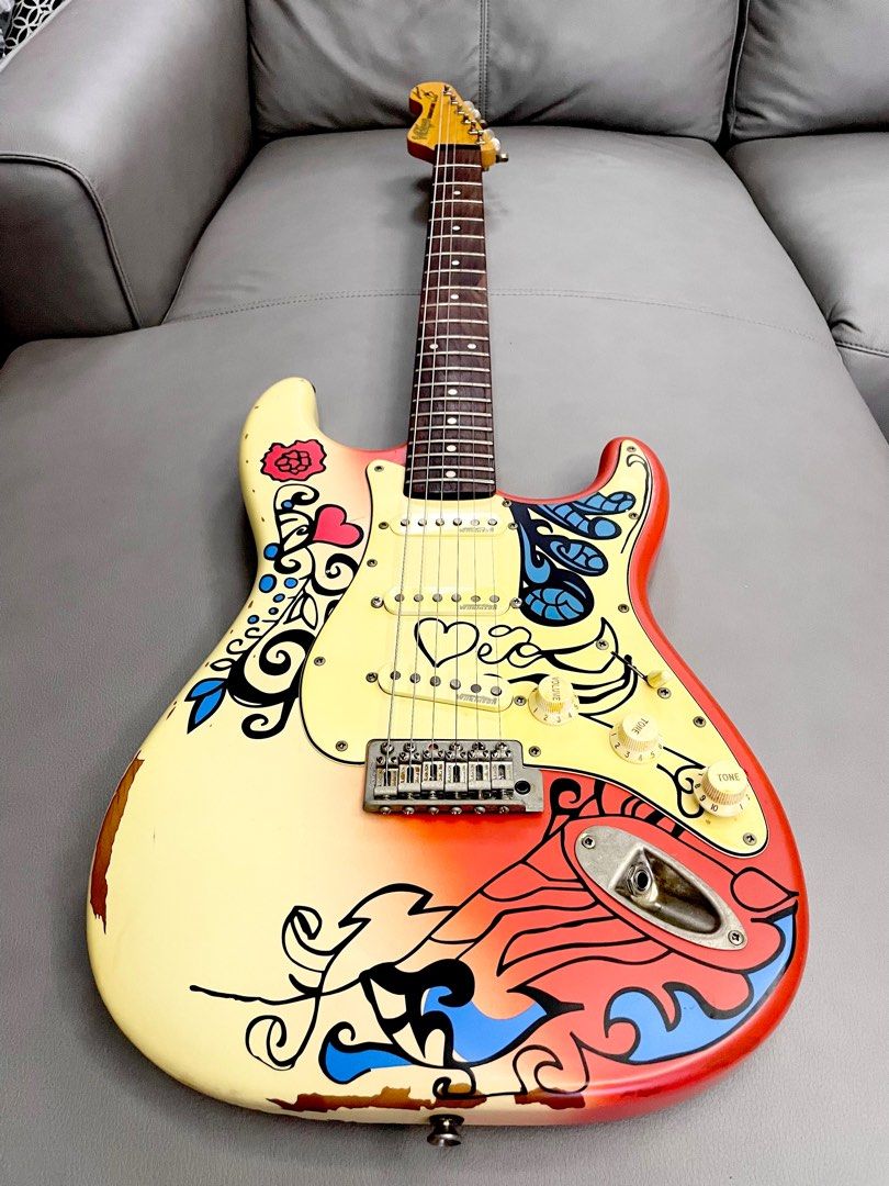 Vintage V6 Thomas Blug Signature Electric Guitar ~ Summer of love ...