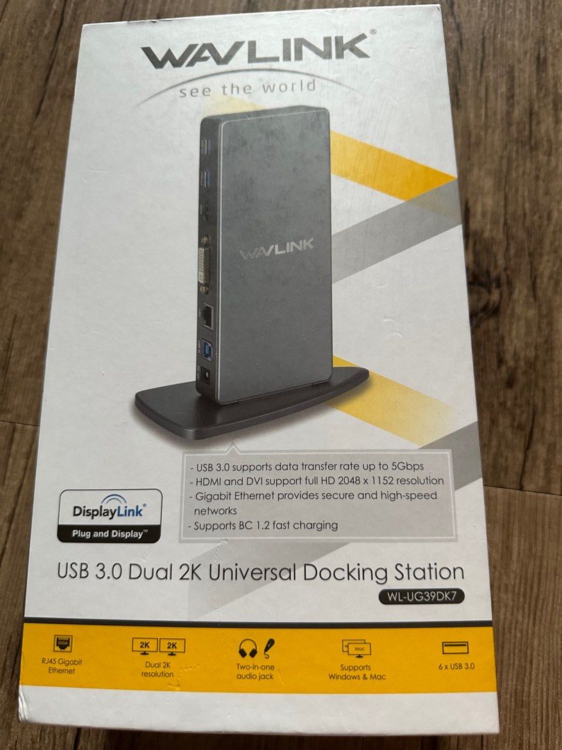 Wave link USB 3.0 Dual 2k Universal Docking Station, Computers & Tech, Parts & Accessories ...